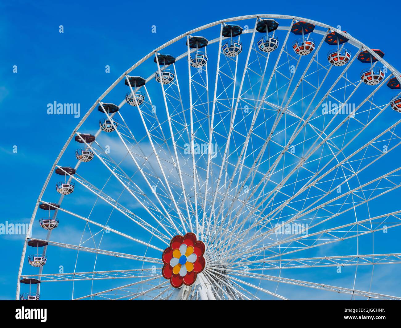 Detail of the large Karussell carousel in the Prater amusement park in ...