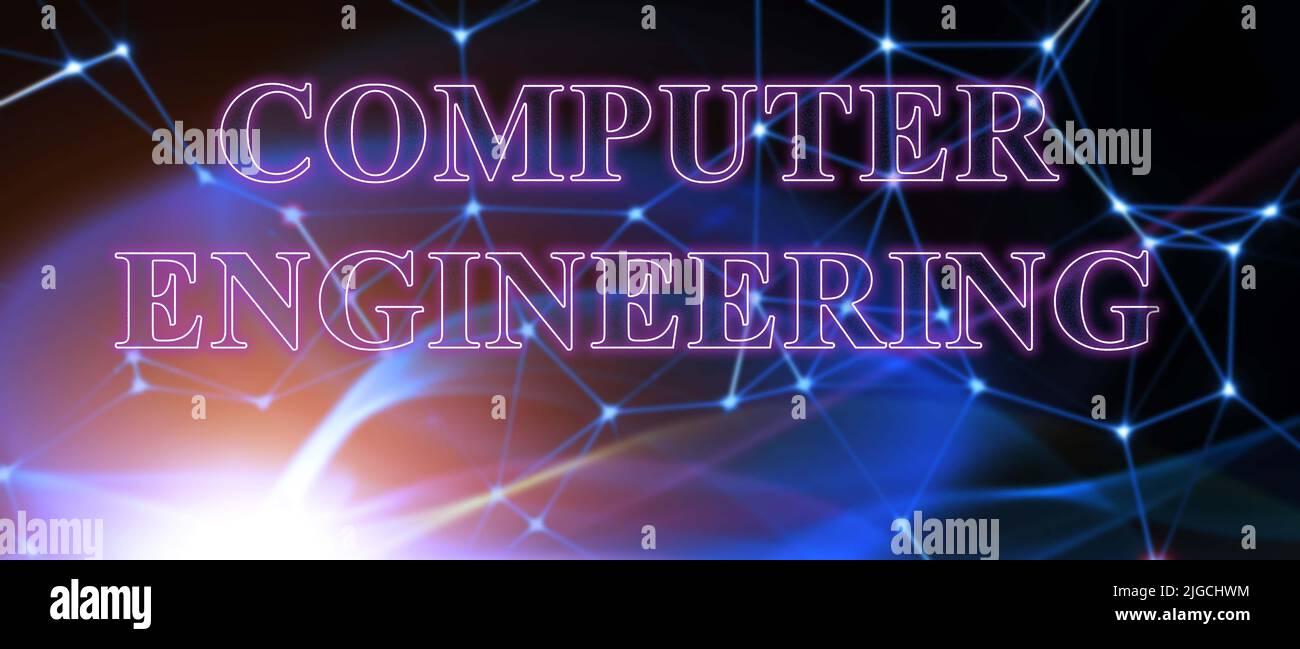 Abstract science and technology background text computer engineering ...