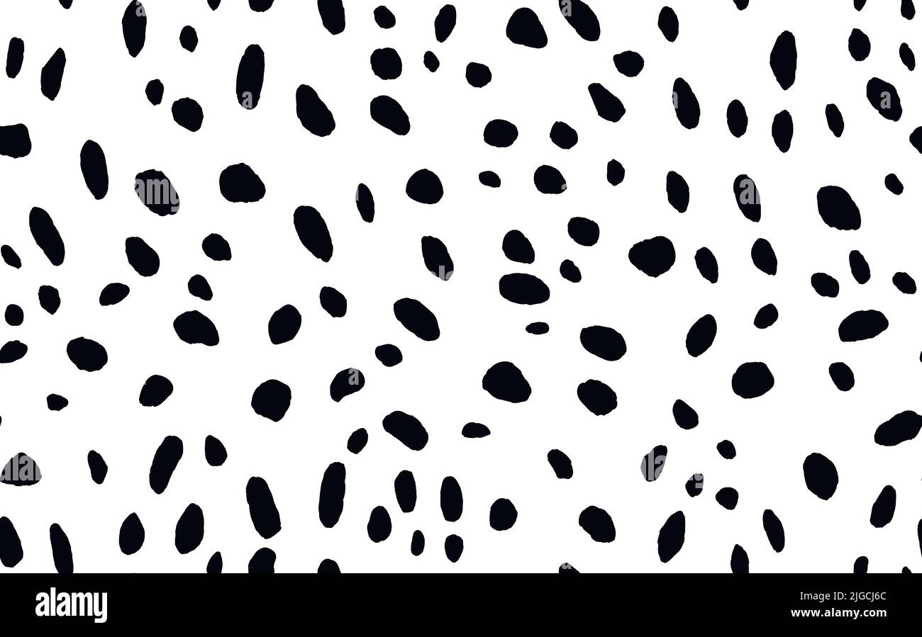 Abstract modern dalmatian fur seamless pattern. Animals trendy ...