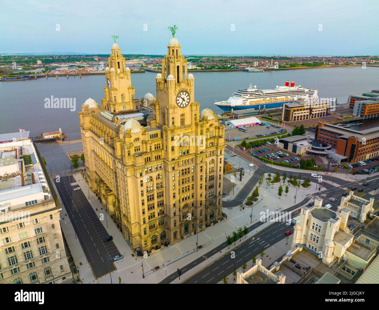 Royal Liver Building was built in 1911 on Pier Head in Liverpool ...