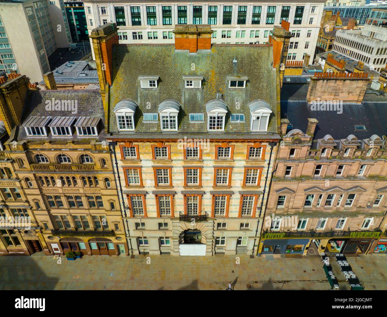 Historic commercial building on Castle Street in city center of ...