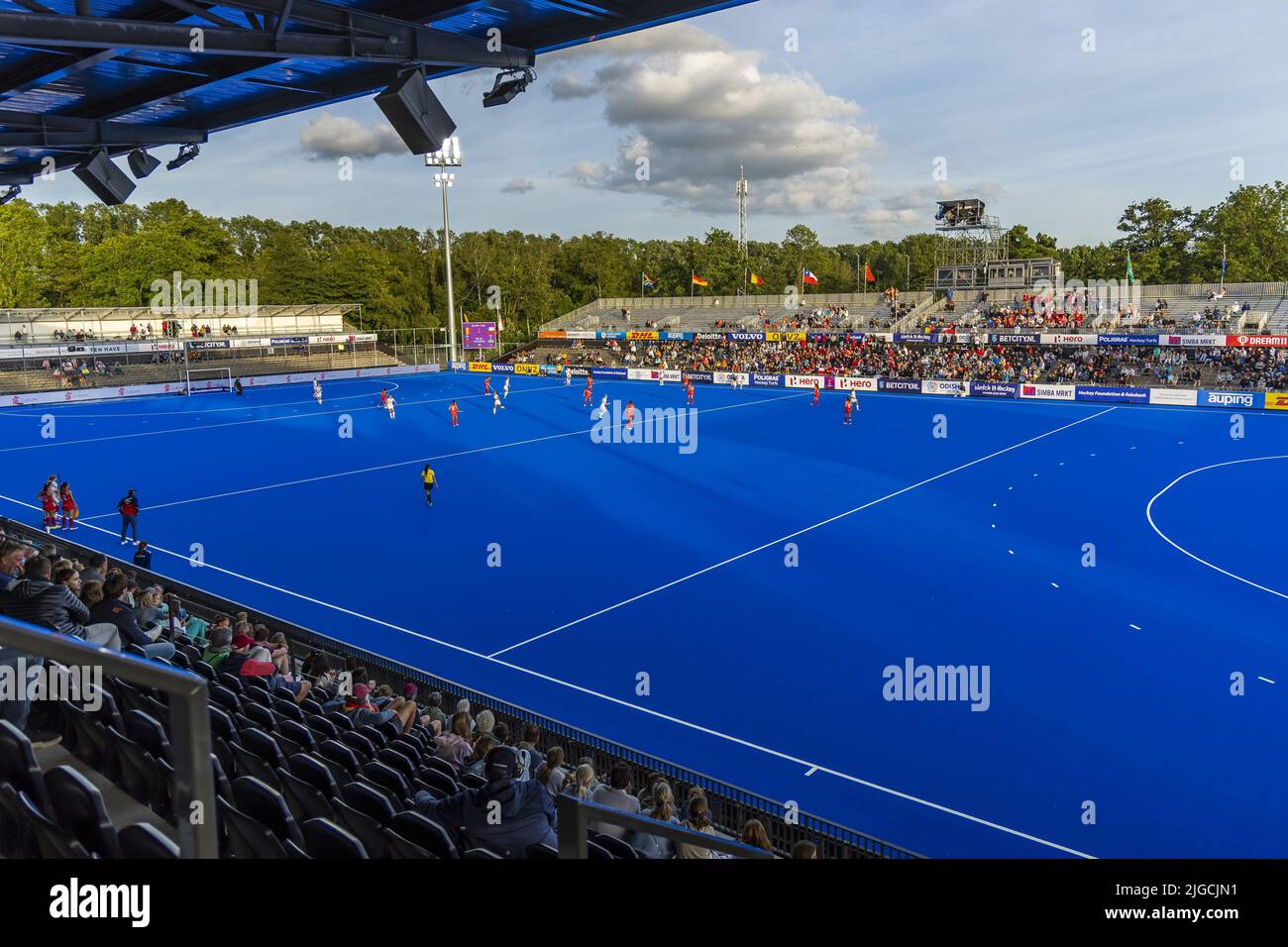 AMSTERDAM - overview playing field during the game between Belgium and ...