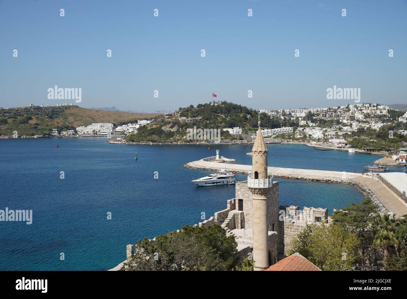 Bodrum Town in Aegean Coast of Turkey Stock Photo - Alamy