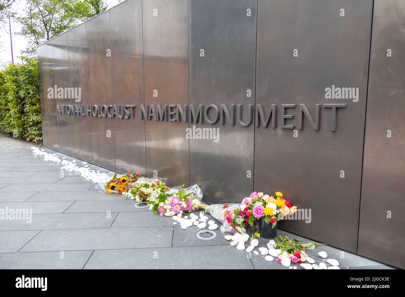 Amsterdam, The Netherlands - September 30 2021: National holocaust name ...