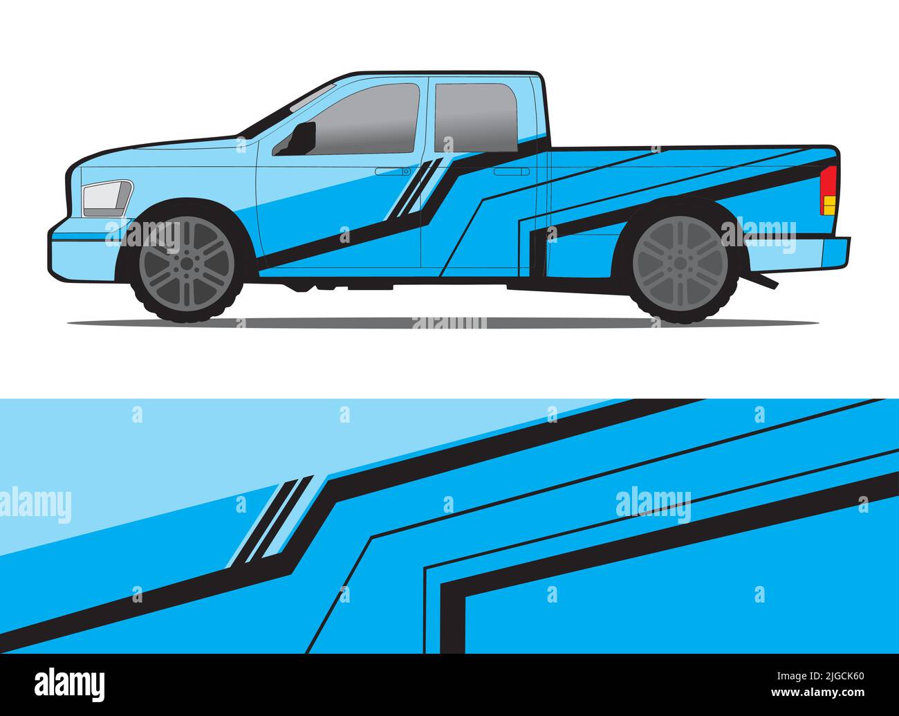 light blue car sticker with the latest design Stock Vector Image & Art ...