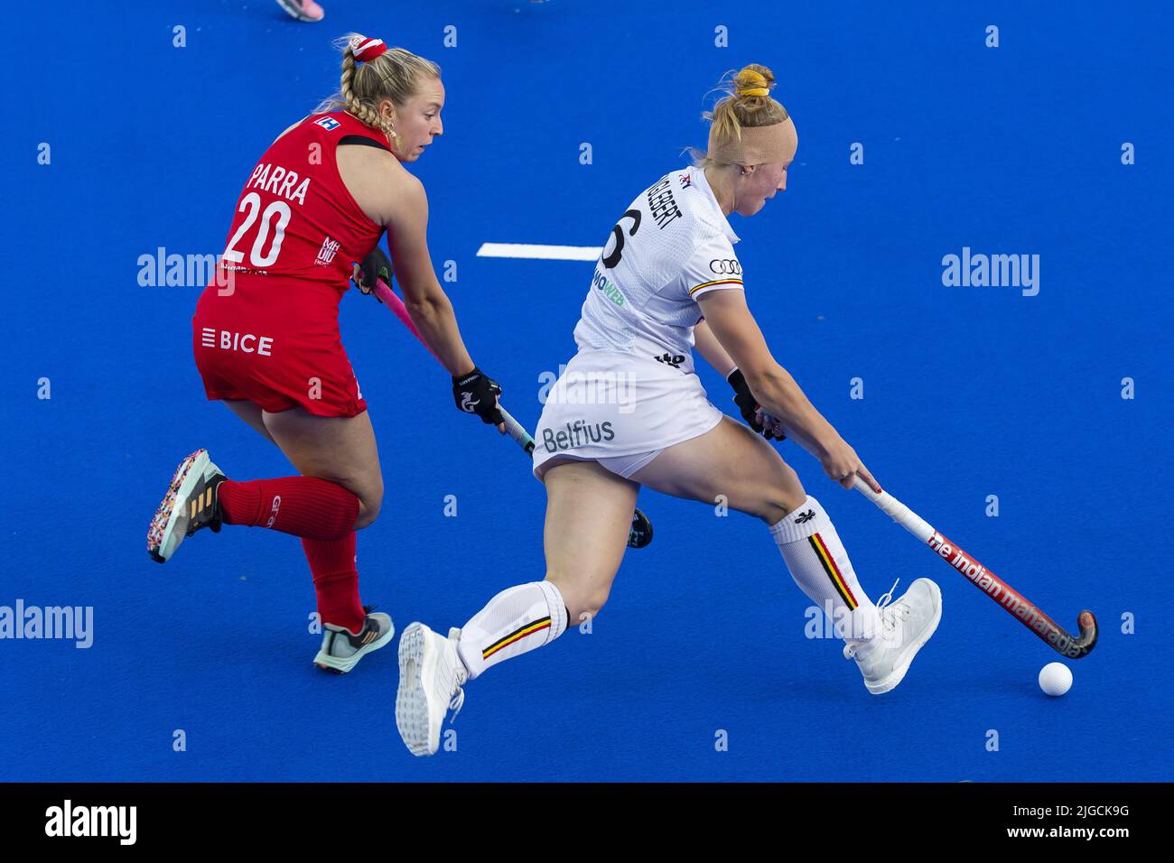 AMSTERDAM - Charlotte ENGLEBERT (BEL) and Francisca Parra (CHI) during ...