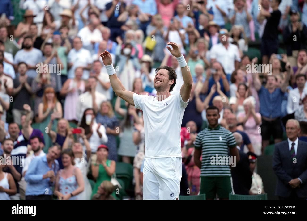Matthew Ebden celebrates victory over Nikola Mektic and Mate Pavic ...