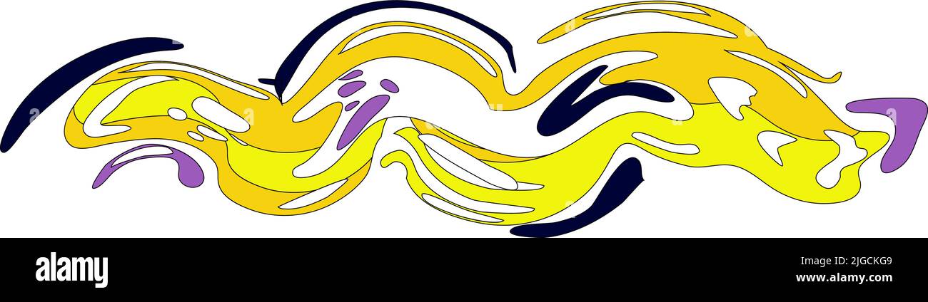 Color Liquid Wave flow element. Abstract colorful shape Stock Vector ...