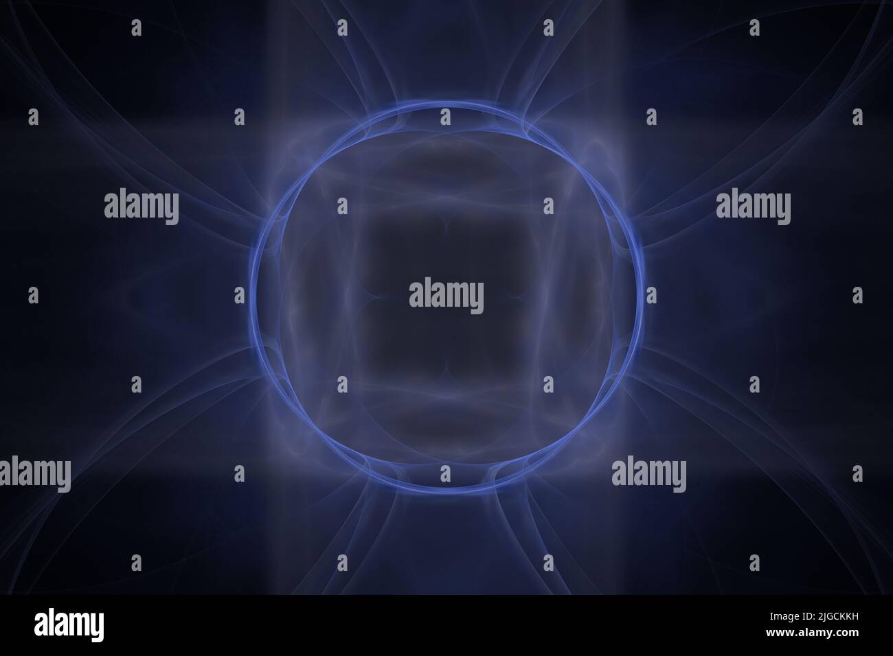 Digital Fractal Render Exquisite Dynamic flowing blue lines of energy ...