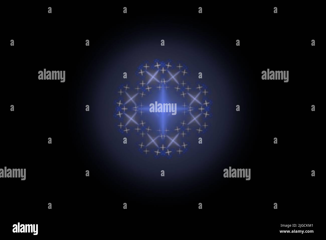 Digital render fractal - exquisite beautiful flowing lines of symmetry ...