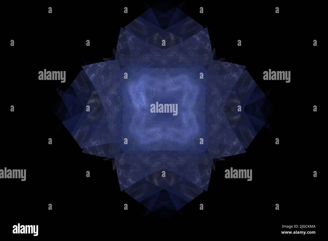 Digital Fractal Render Exquisite Dynamic flowing blue lines of energy ...