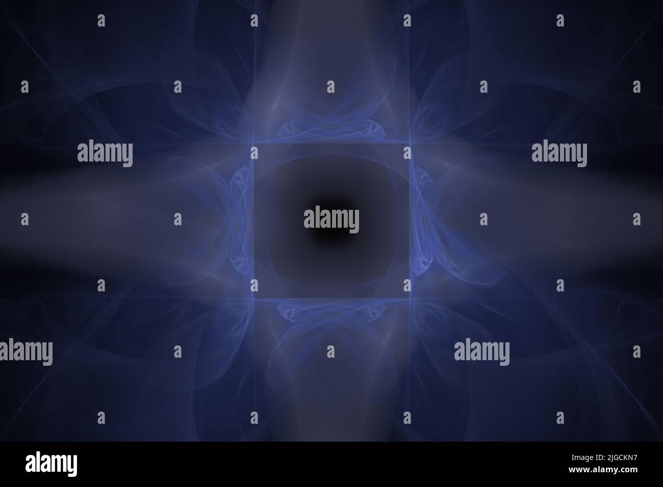 Digital Fractal Render Exquisite Dynamic flowing blue lines of energy ...