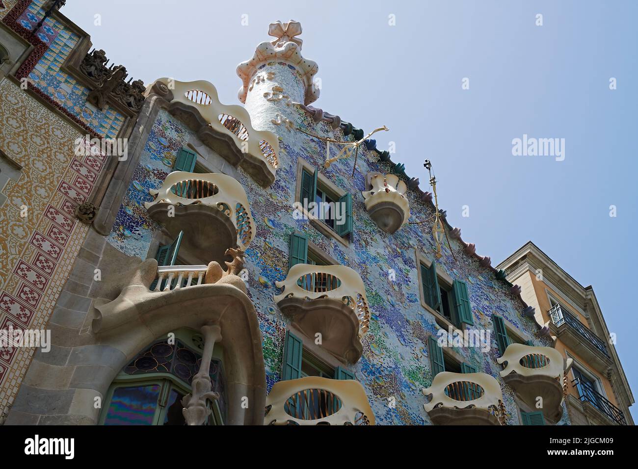 Casa Batlló by artist Gaudi in the city centre of Barcelona Stock Photo ...