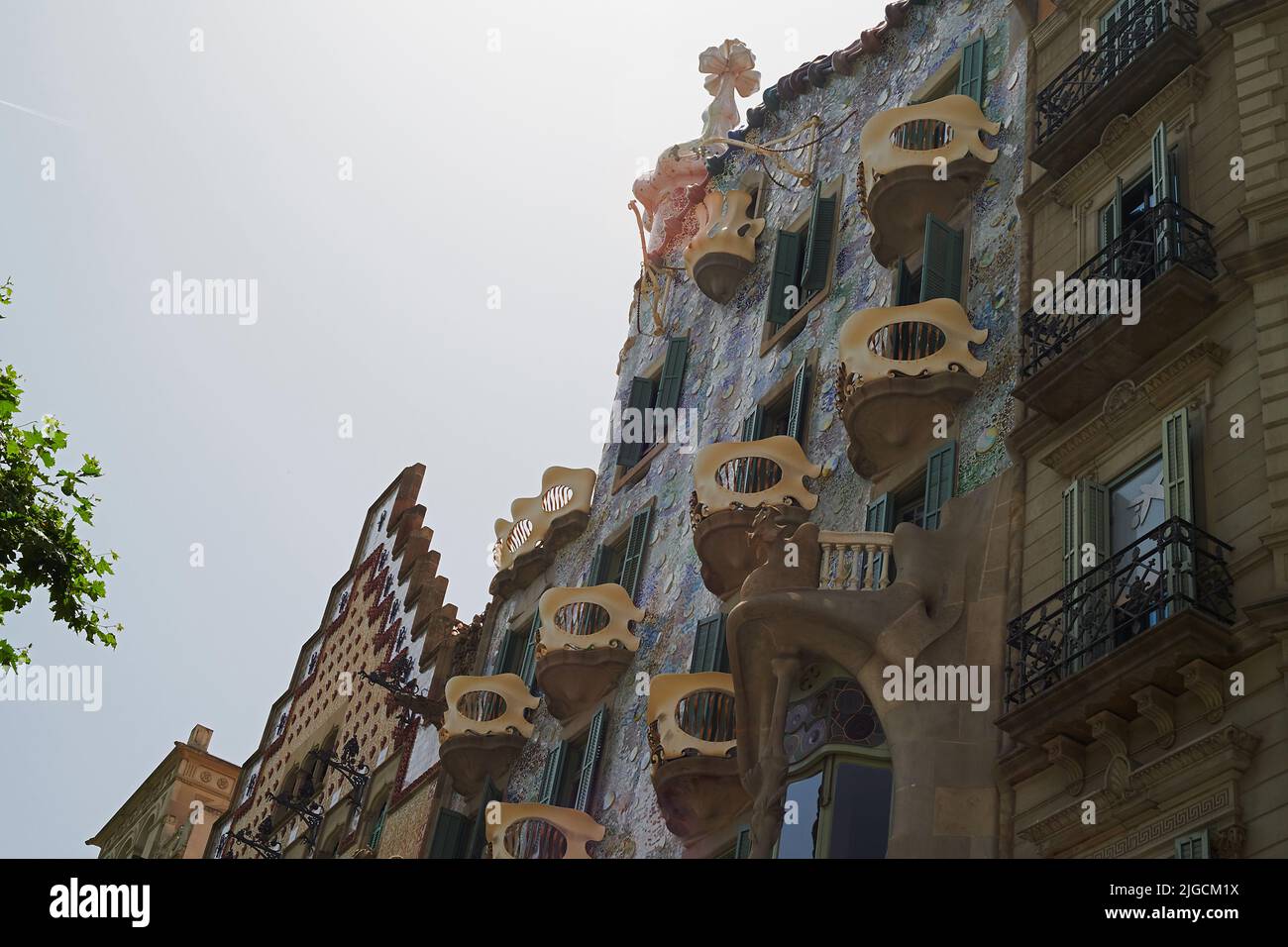 Casa Batlló by artist Gaudi in the city centre of Barcelona Stock Photo ...