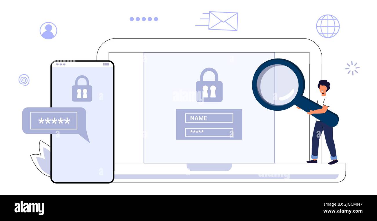 Multi factor authentication vector vectors hi-res stock photography and ...