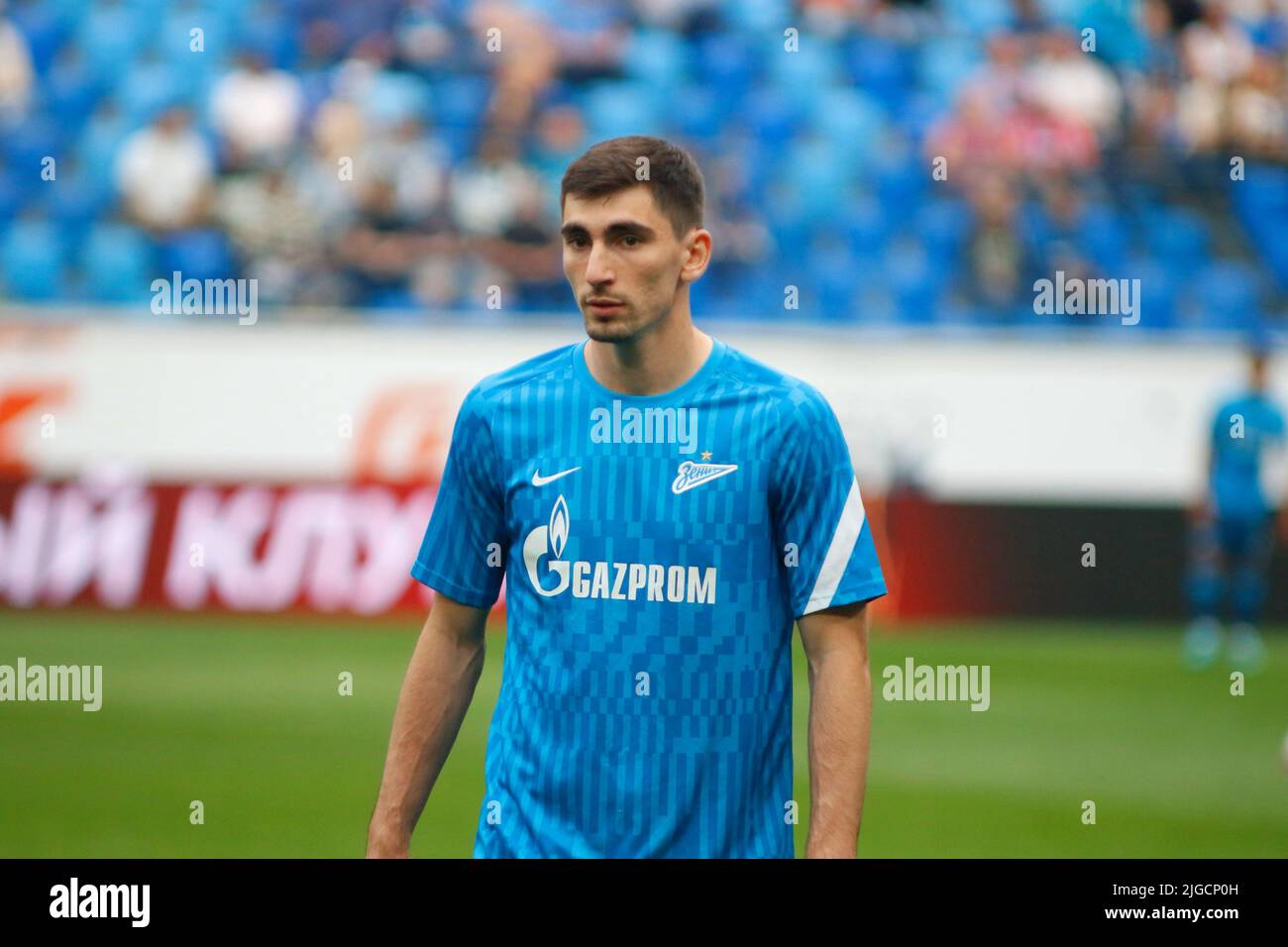 Saint Petersburg, Russia,9july 2022: Football. Super Cup 2022. Zenit FC - FC Spartak. Player ...