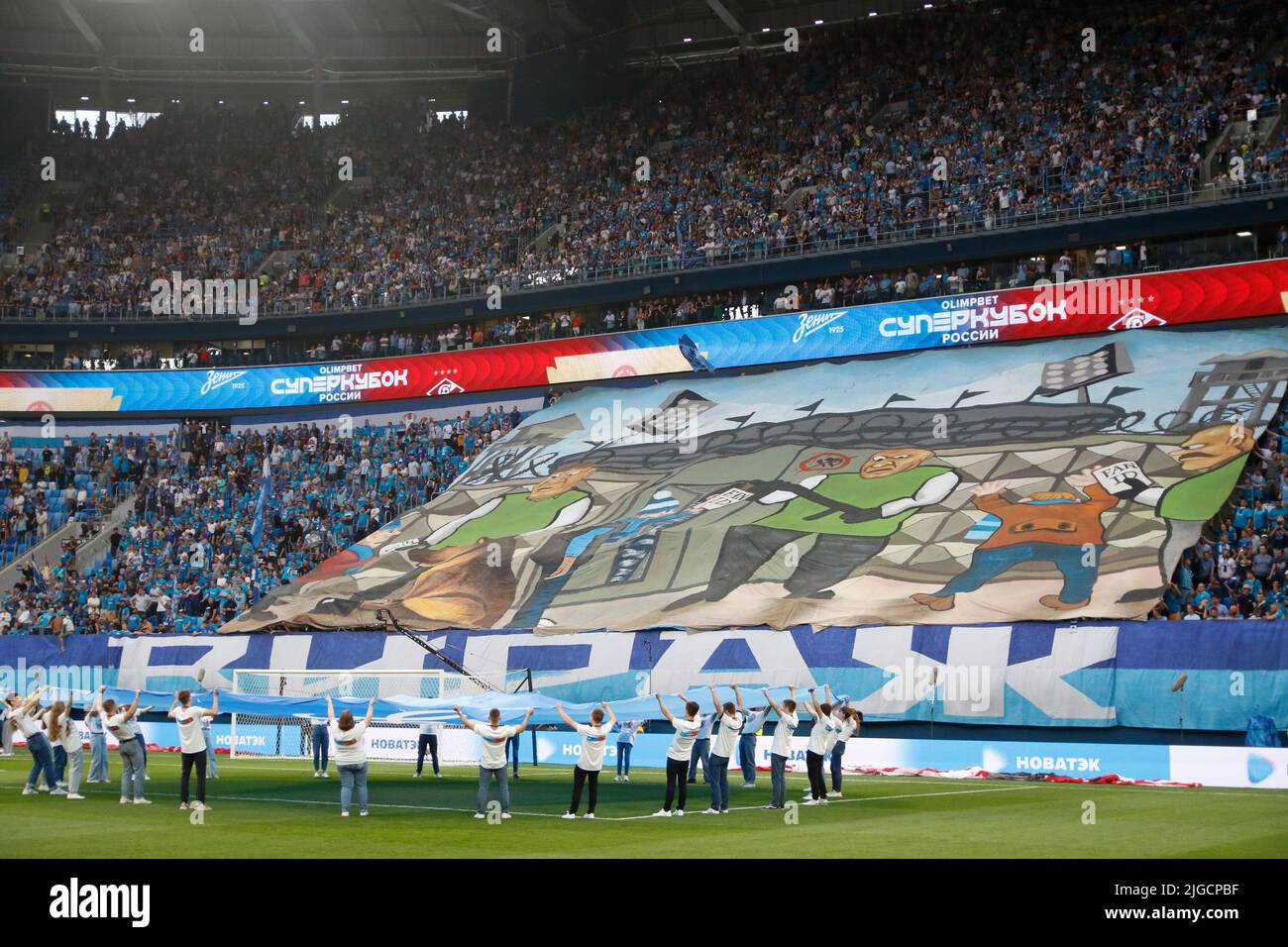 Saint Petersburg, Russia,9july 2022: Football. Super Cup 2022. Zenit FC ...