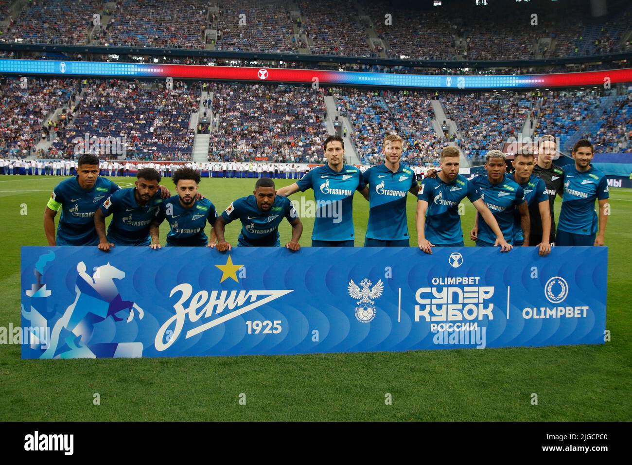 Saint Petersburg, Russia,9july 2022: Football. Super Cup 2022. Zenit FC ...
