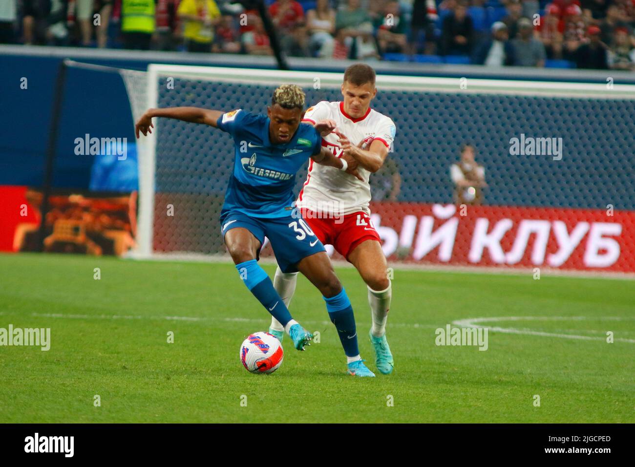 Saint Petersburg, Russia,9july 2022: Football. Super Cup 2022. Zenit FC ...