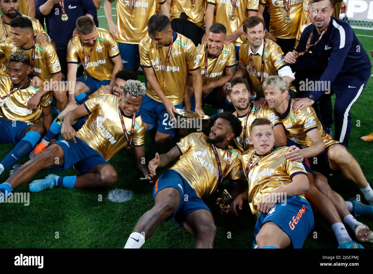Saint Petersburg, Russia,9july 2022: Football. Super Cup 2022. Zenit FC ...