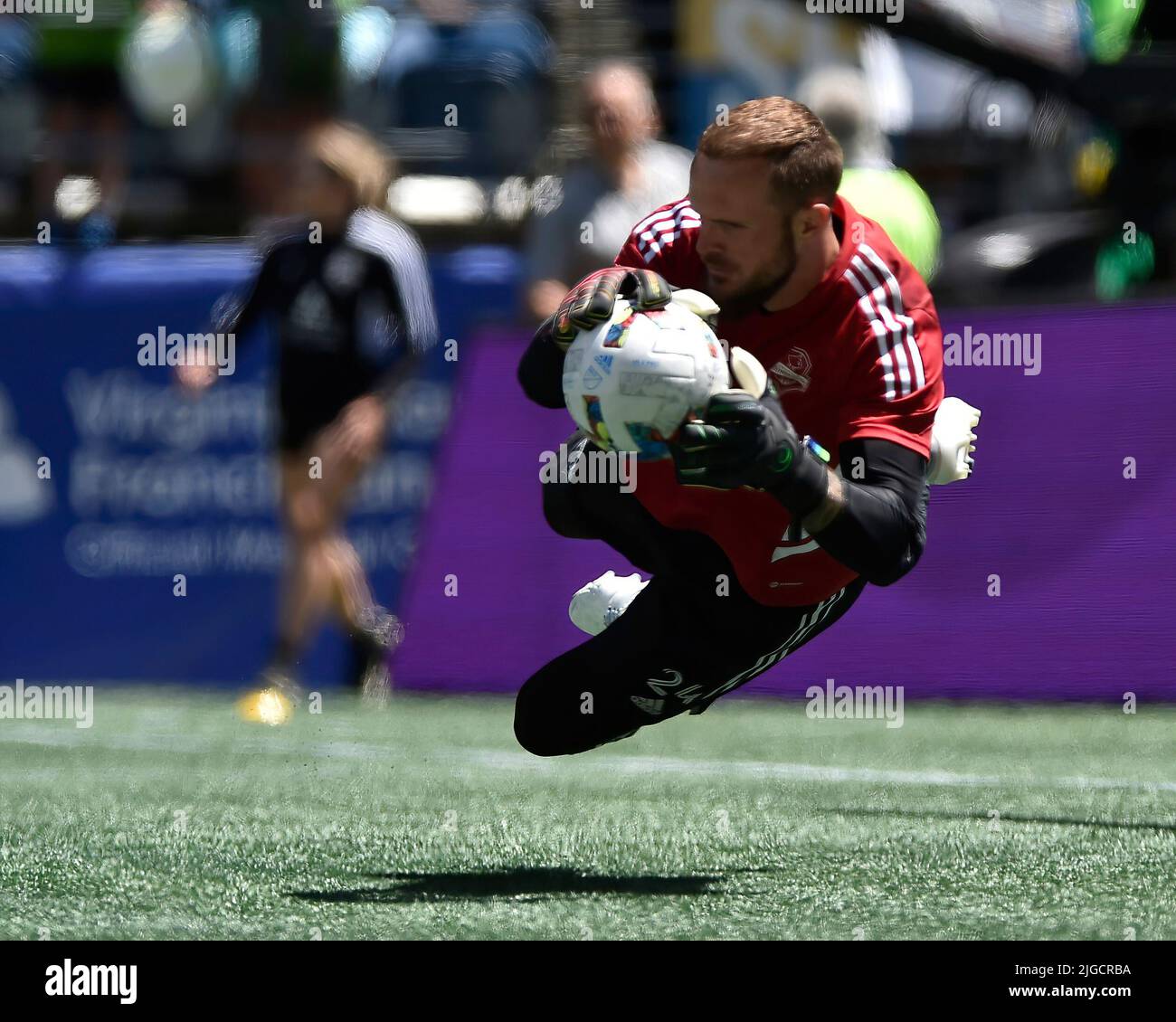 Seattle, WA, USA. 09th July, 2022. Seattle Sounders goalkeeper Stefan ...