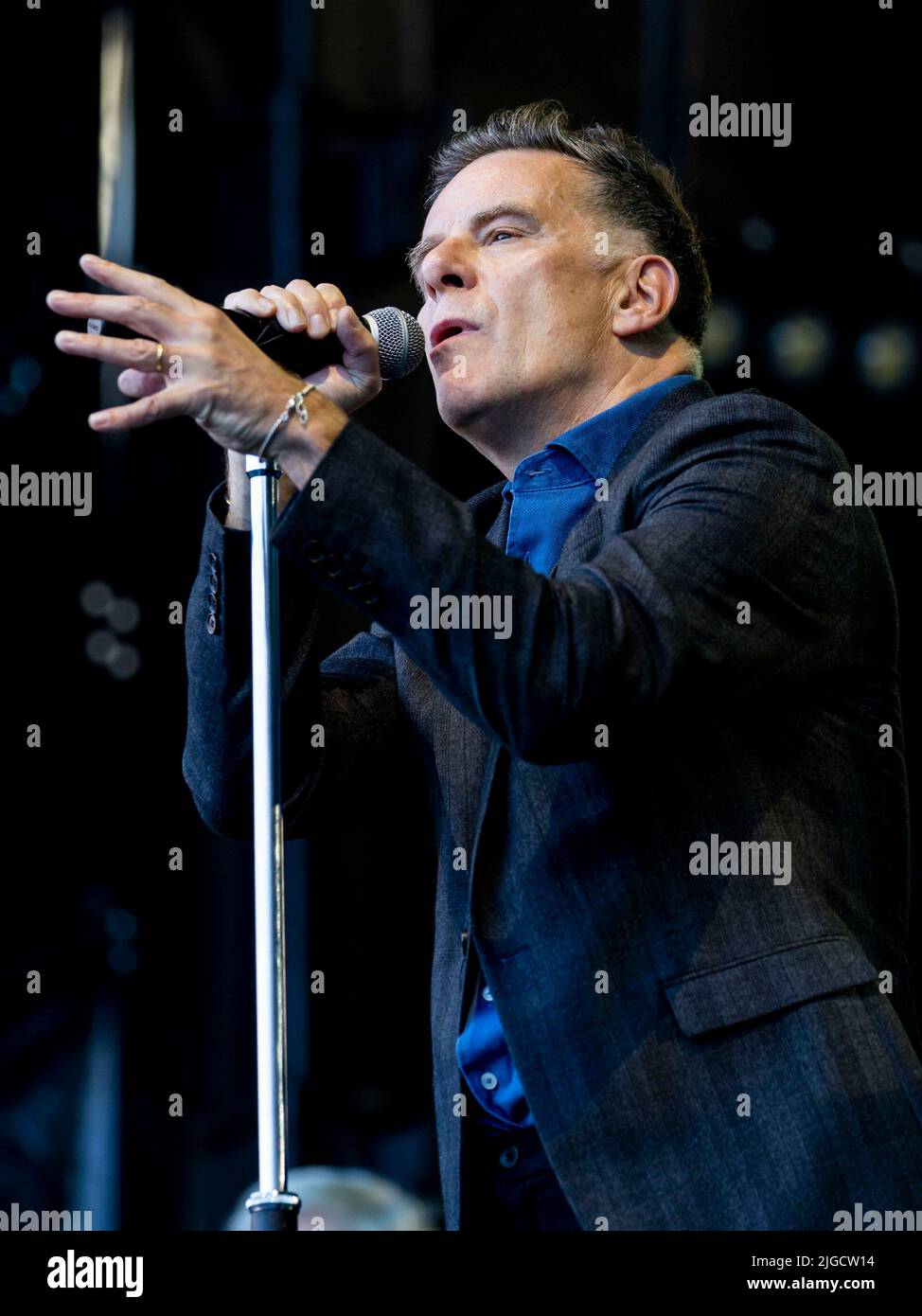 Edinburgh, UK. 09th July, 2022. Deacon Blue Perform at Edinburgh Castle ...
