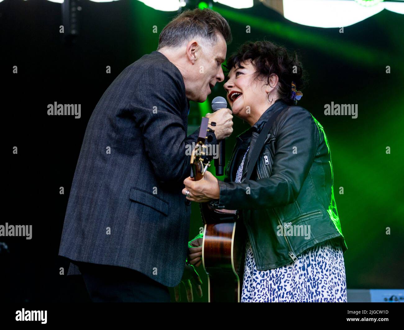 Edinburgh, UK. 09th July, 2022. Deacon Blue Perform at Edinburgh Castle ...