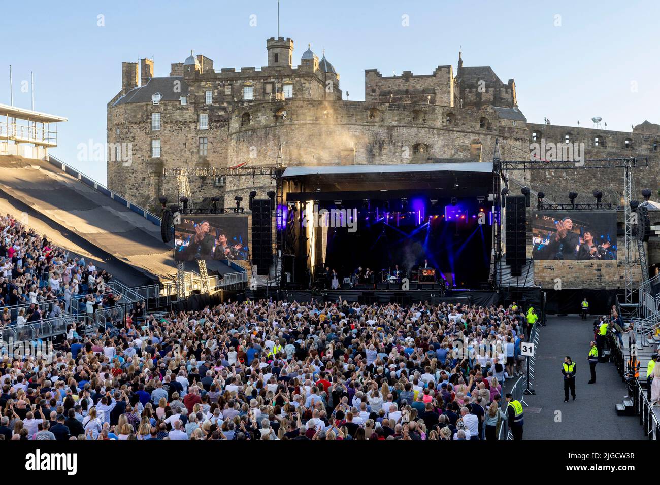 Edinburgh, UK. 09th July, 2022. Deacon Blue Perform at Edinburgh Castle ...