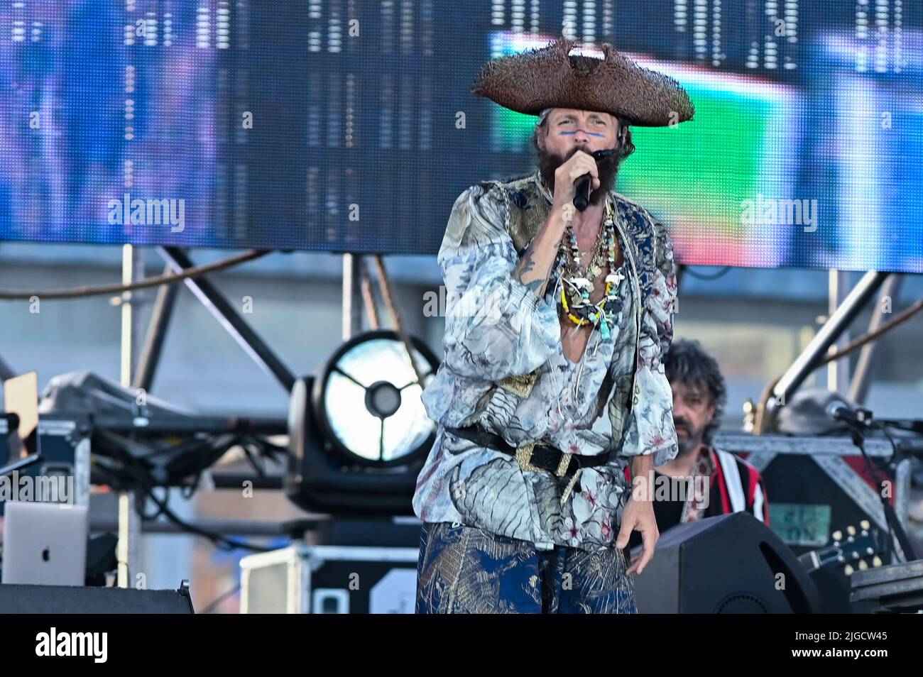 Lungomare, Marina di Ravenna, Italy, July 09, 2022, Jovanotti ...