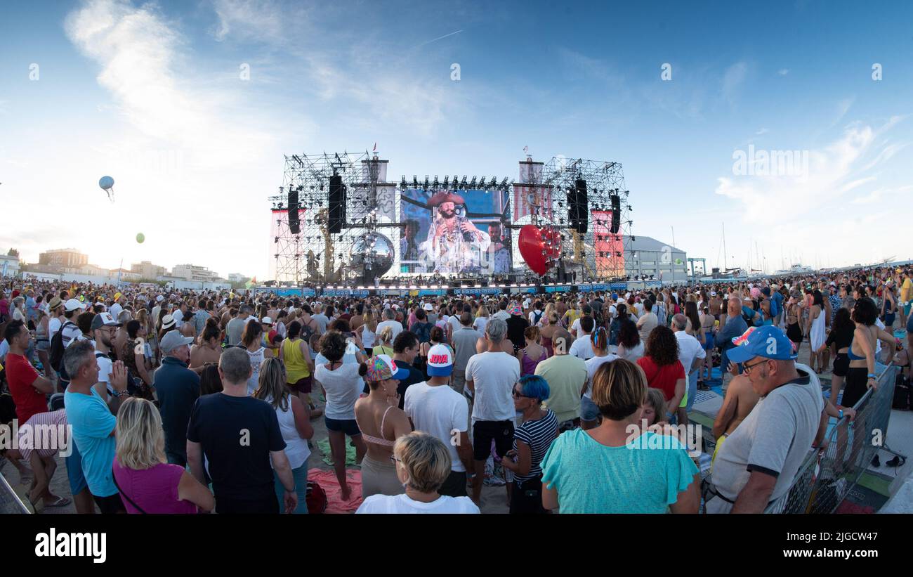 Lungomare, Marina di Ravenna, Italy, July 09, 2022, Jovanotti ...