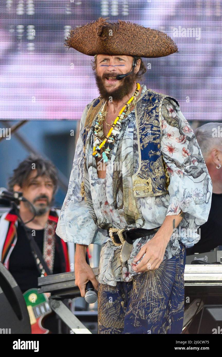 Lungomare, Marina di Ravenna, Italy, July 09, 2022, Jovanotti ...