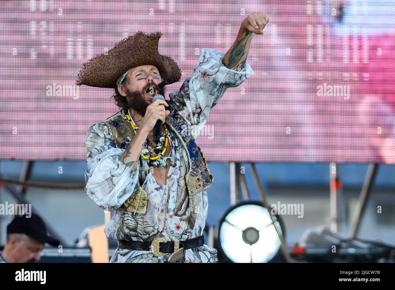 Lungomare, Marina di Ravenna, Italy, July 09, 2022, Jovanotti ...