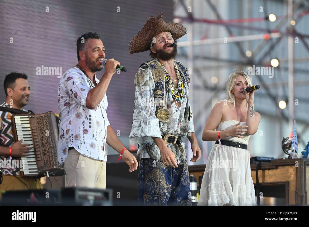 Lungomare, Marina di Ravenna, Italy, July 09, 2022, Jovanotti and ...