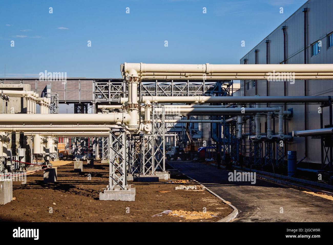 Construction site of the factory or power plant Stock Photo - Alamy