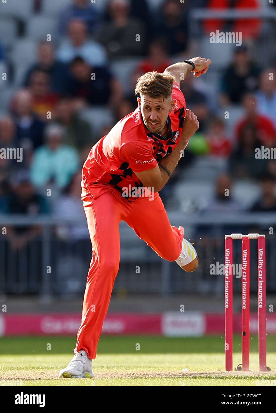 8th July 2022, Old Trafford, Manchester, England: Vitality Blast T20 ...