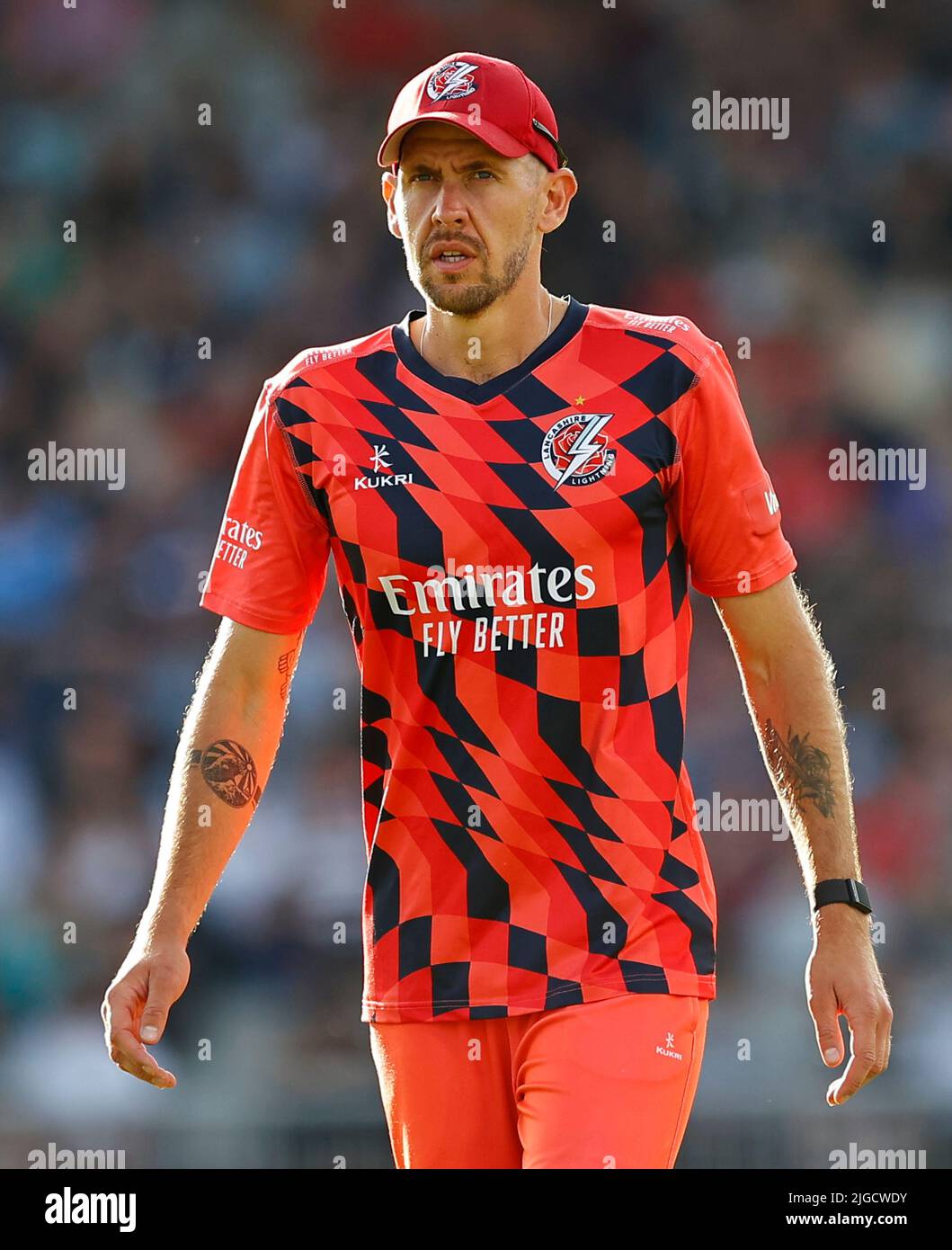 8th July 2022, Old Trafford, Manchester, England: Vitality Blast T20 ...