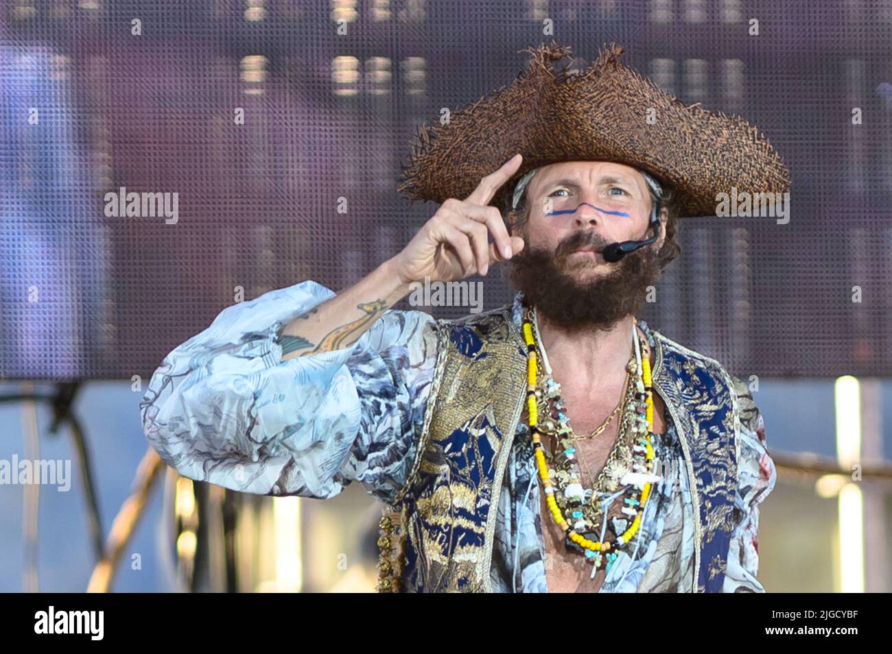 Lungomare, Marina di Ravenna, Italy, July 09, 2022, Jovanotti ...