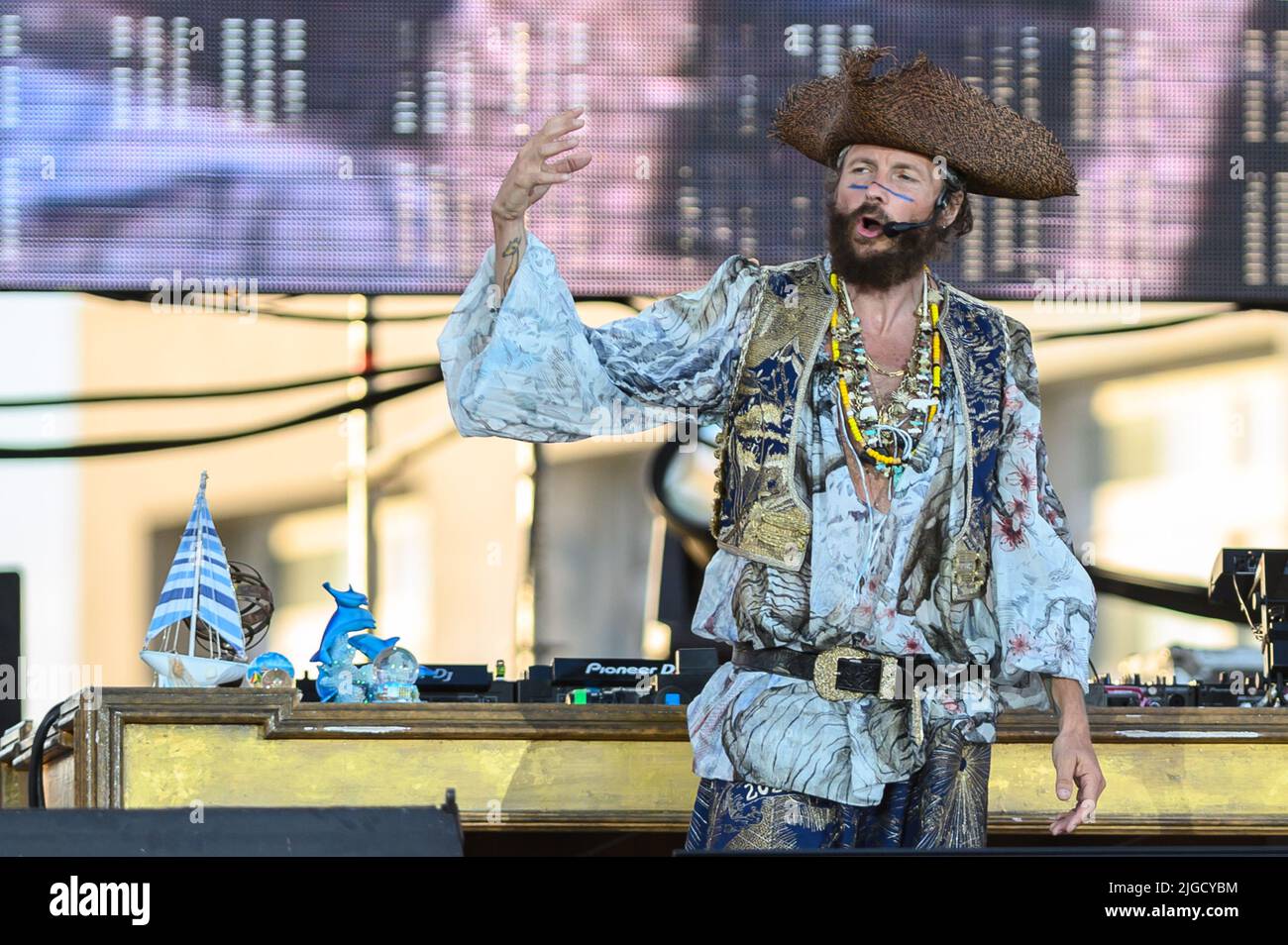 Lungomare, Marina di Ravenna, Italy, July 09, 2022, Jovanotti ...
