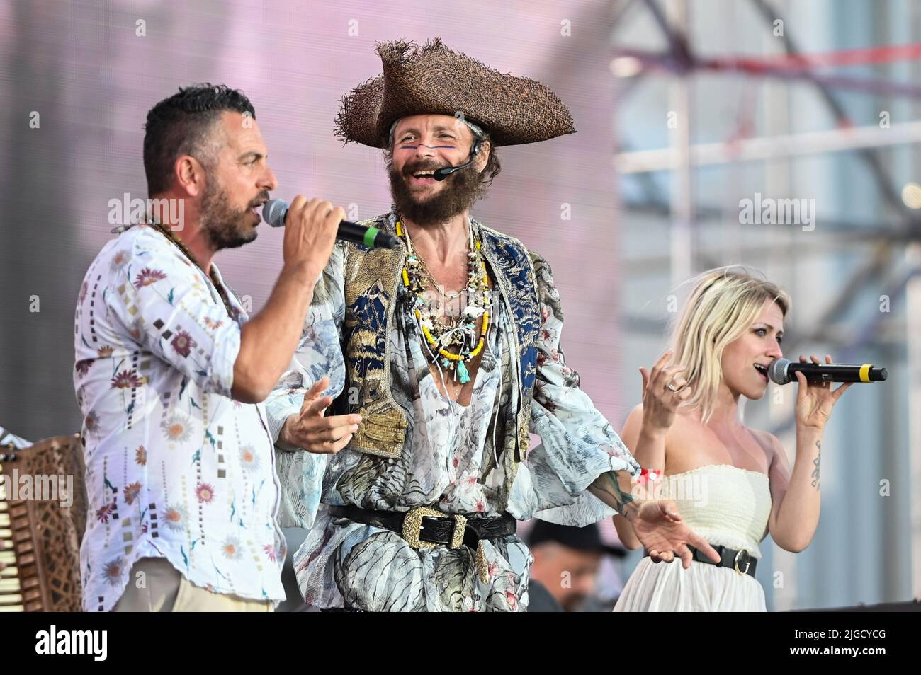 Lungomare, Marina di Ravenna, Italy, July 09, 2022, Jovanotti and ...