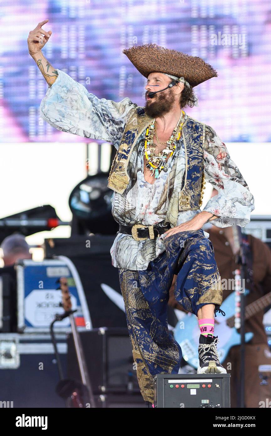 Lungomare, Marina di Ravenna, Italy, July 09, 2022, Jovanotti ...