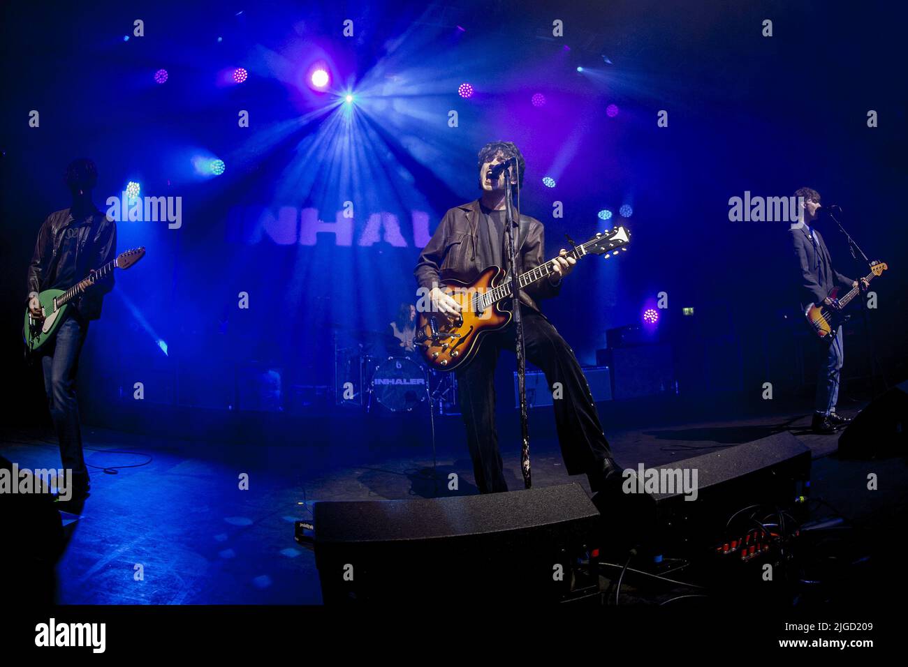 LONDON, ENGLAND: Inhaler perform on stage at the Kentish Town Forum ...