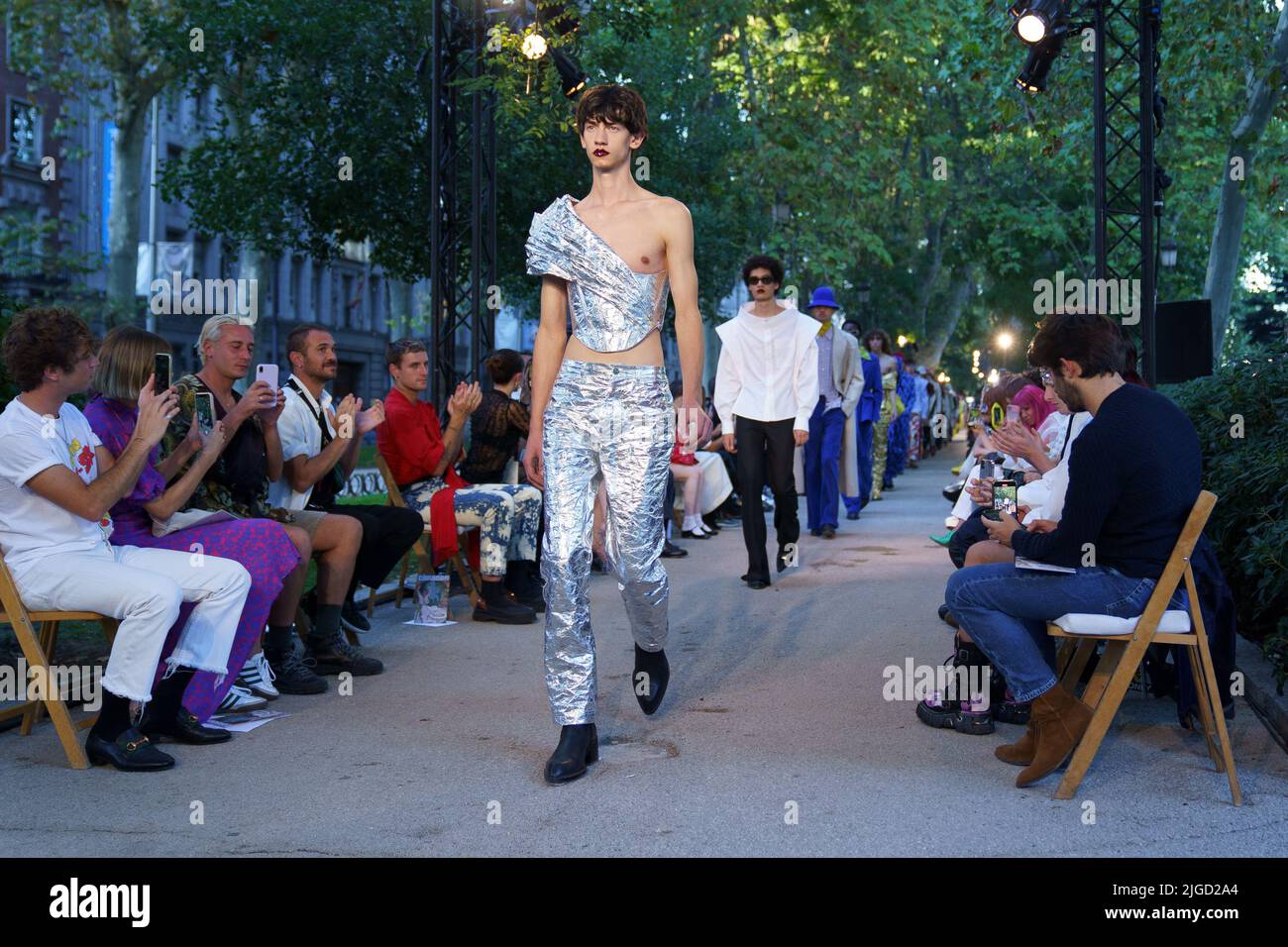 Palomo Spain runway show at Paseo Del Prado in Madrid, Spain Featuring ...