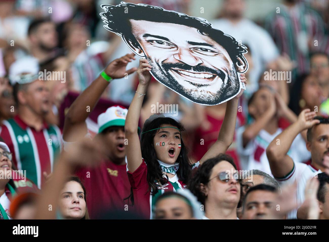 July 9, 2022, Rio de Janeiro, Brazil: Supporters of Fluminense during ...