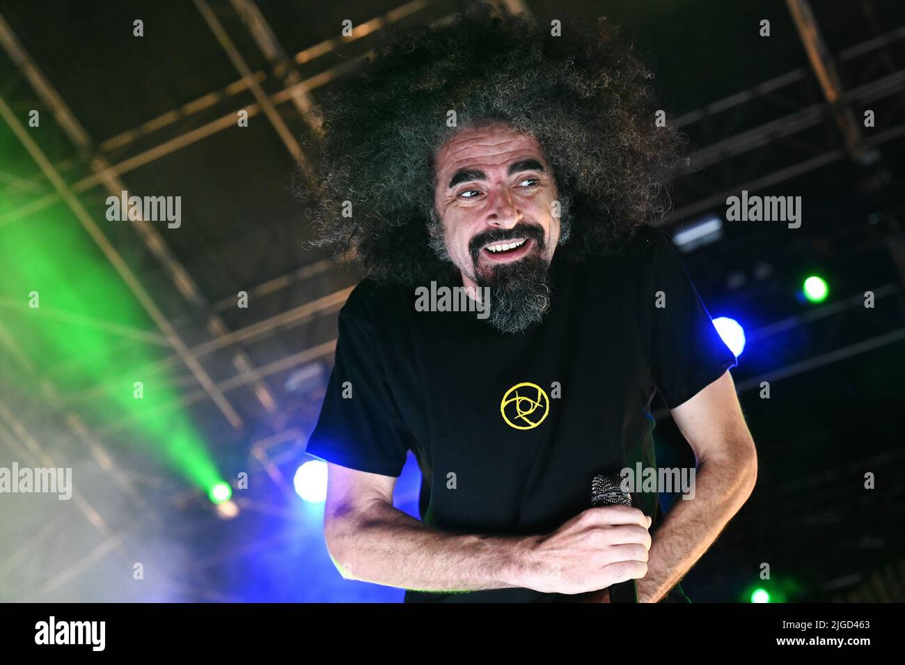 Mantova, Italy. 09th July, 2022. Caparezza during Caparezza - Exuvia ...