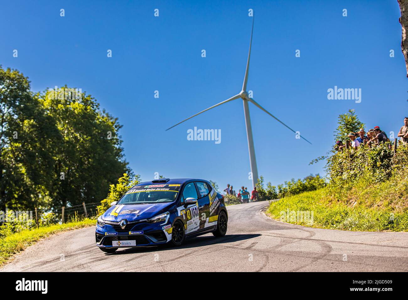 43 MAGNOU Patrick, VILANOVA Anthony, Renault Clio RS Line, action during the Rallye Aveyron ...