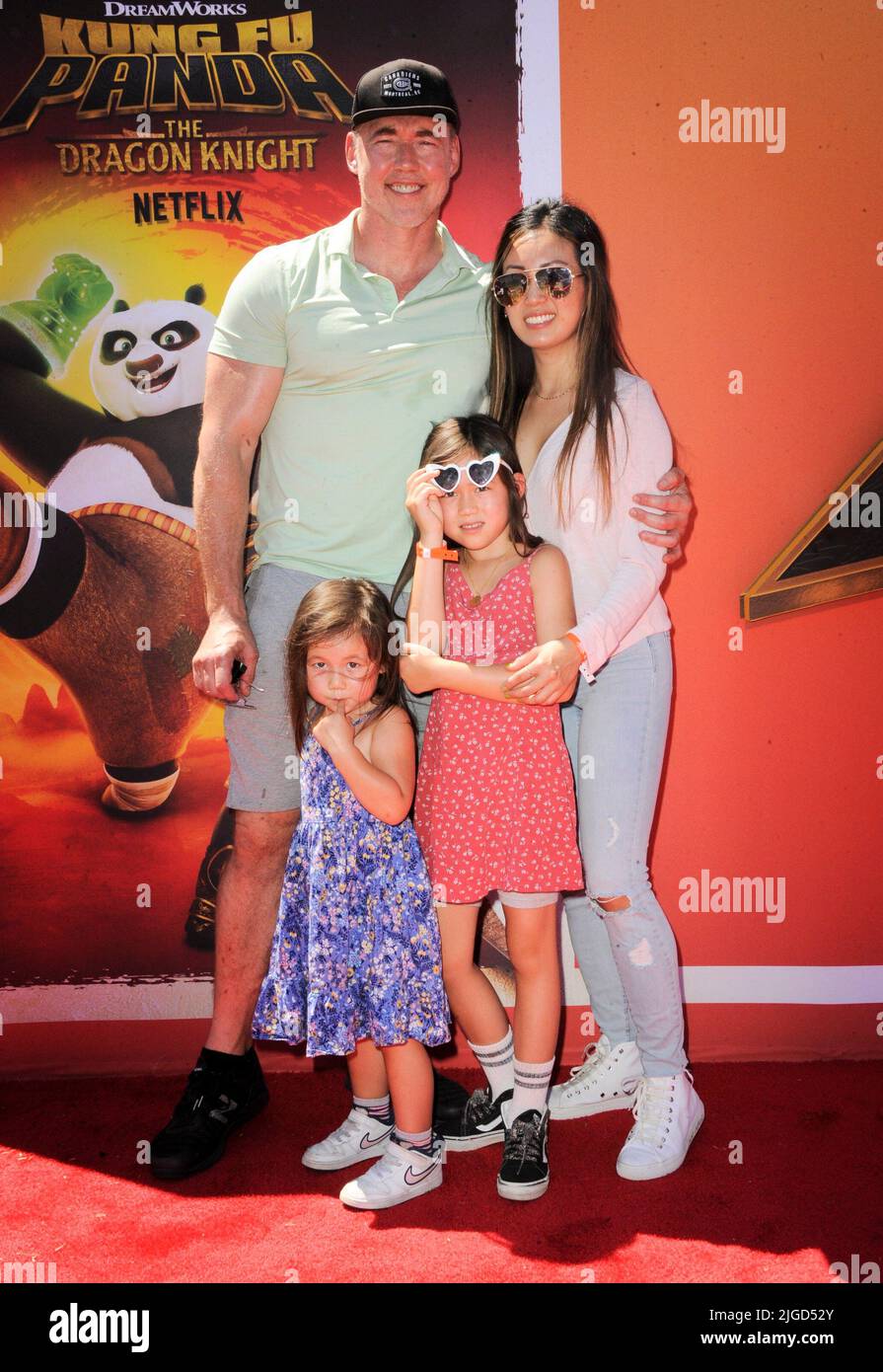 Los Angeles, CA. 9th July, 2022. Kevin Durand, family at arrivals for ...