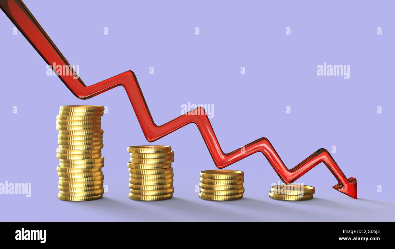 Downward trend, illustration Stock Photo - Alamy