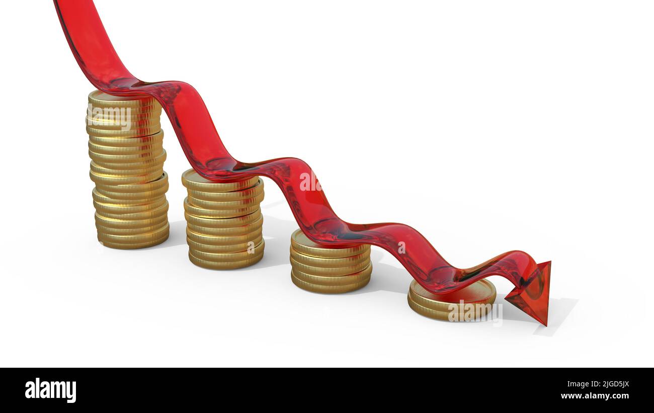 Downward trend Cut Out Stock Images & Pictures - Alamy