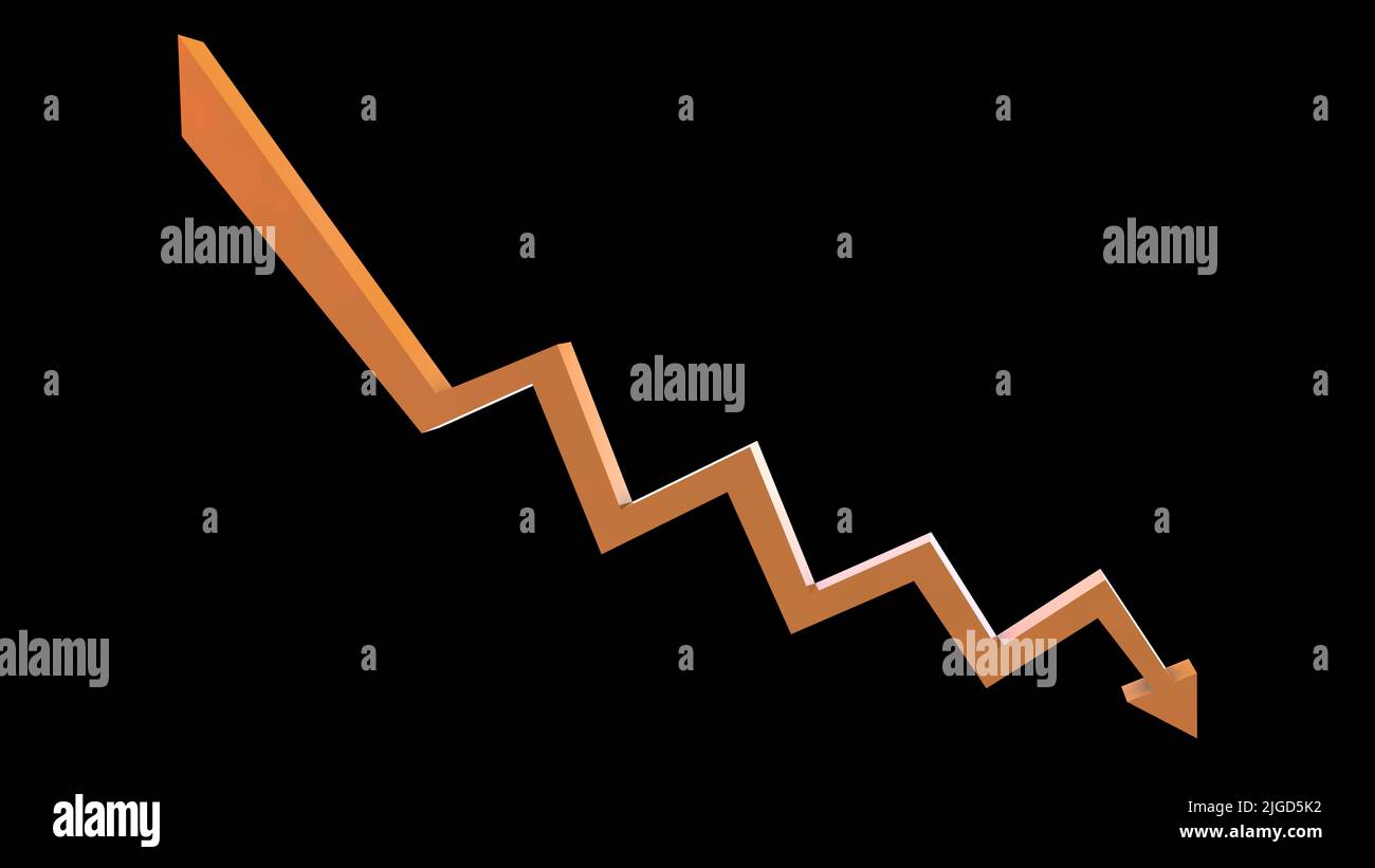 Downward trend, illustration Stock Photo - Alamy