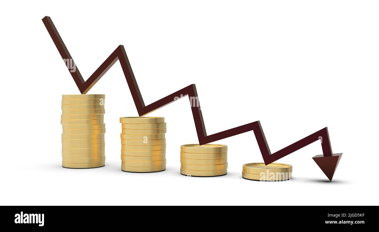 Downward trend, illustration Stock Photo - Alamy